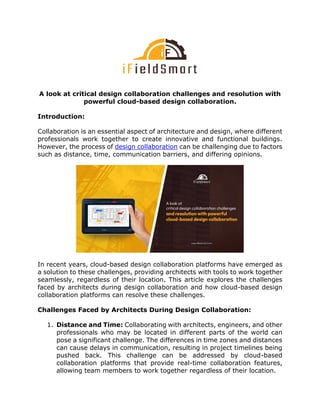 A look at critical design collaboration challenges and resolution with powerful cloud-based ...