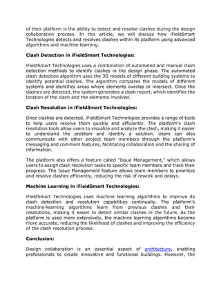 A look at critical design collaboration challenges and resolution with ...