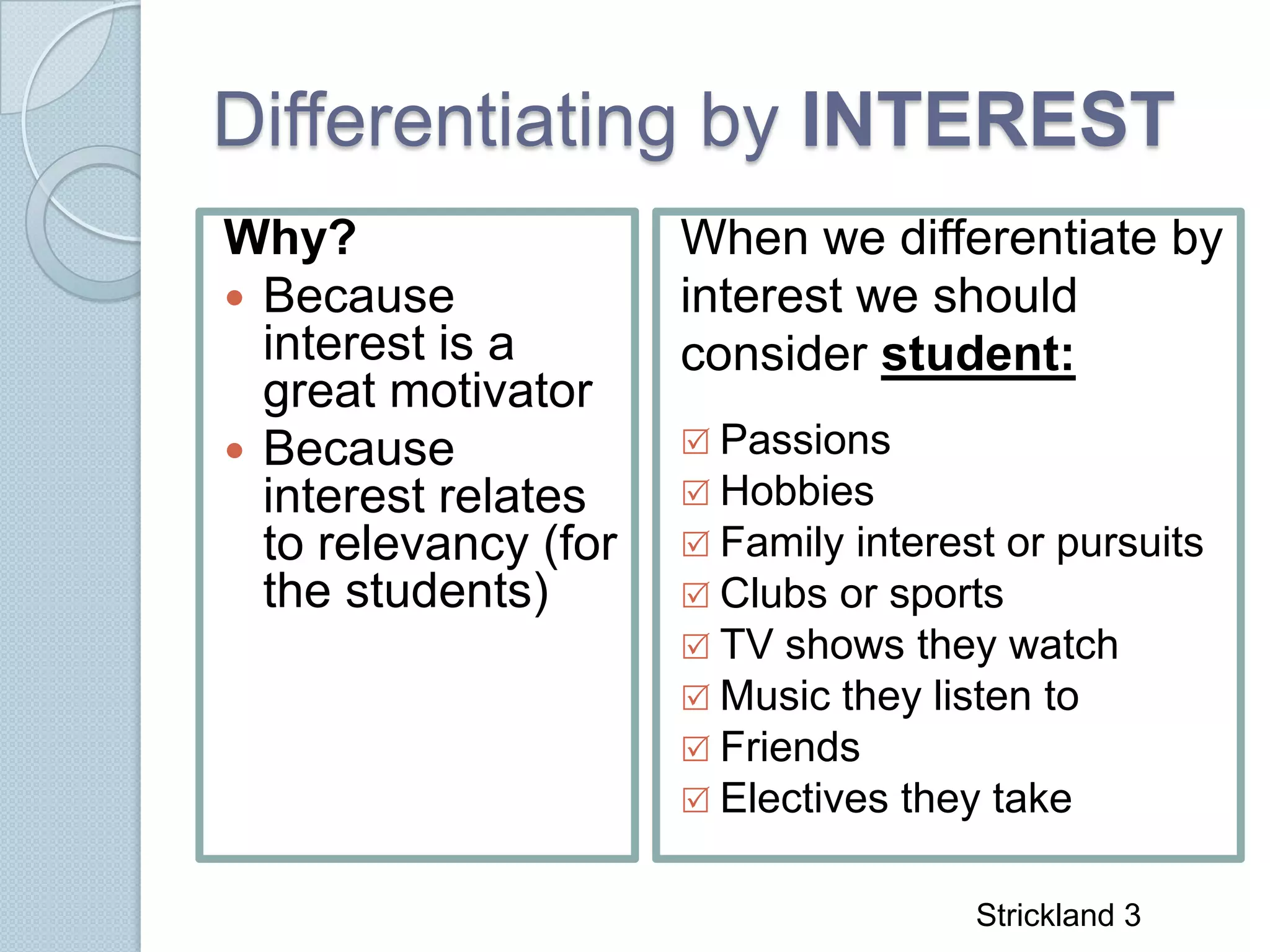 A look at differentiated instruction | PPTX