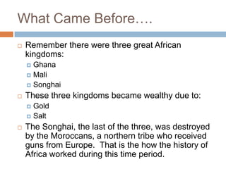 A look at exploration’s impact on africa | PPTX