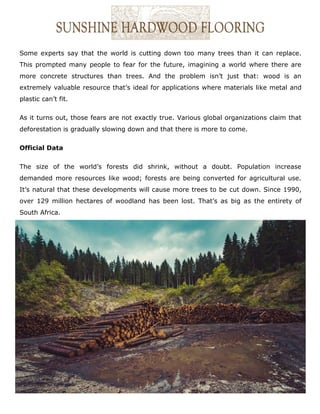 A Look At Global Reforestation Efforts | PDF