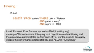 A look at the cql changes in 3.x | PPT