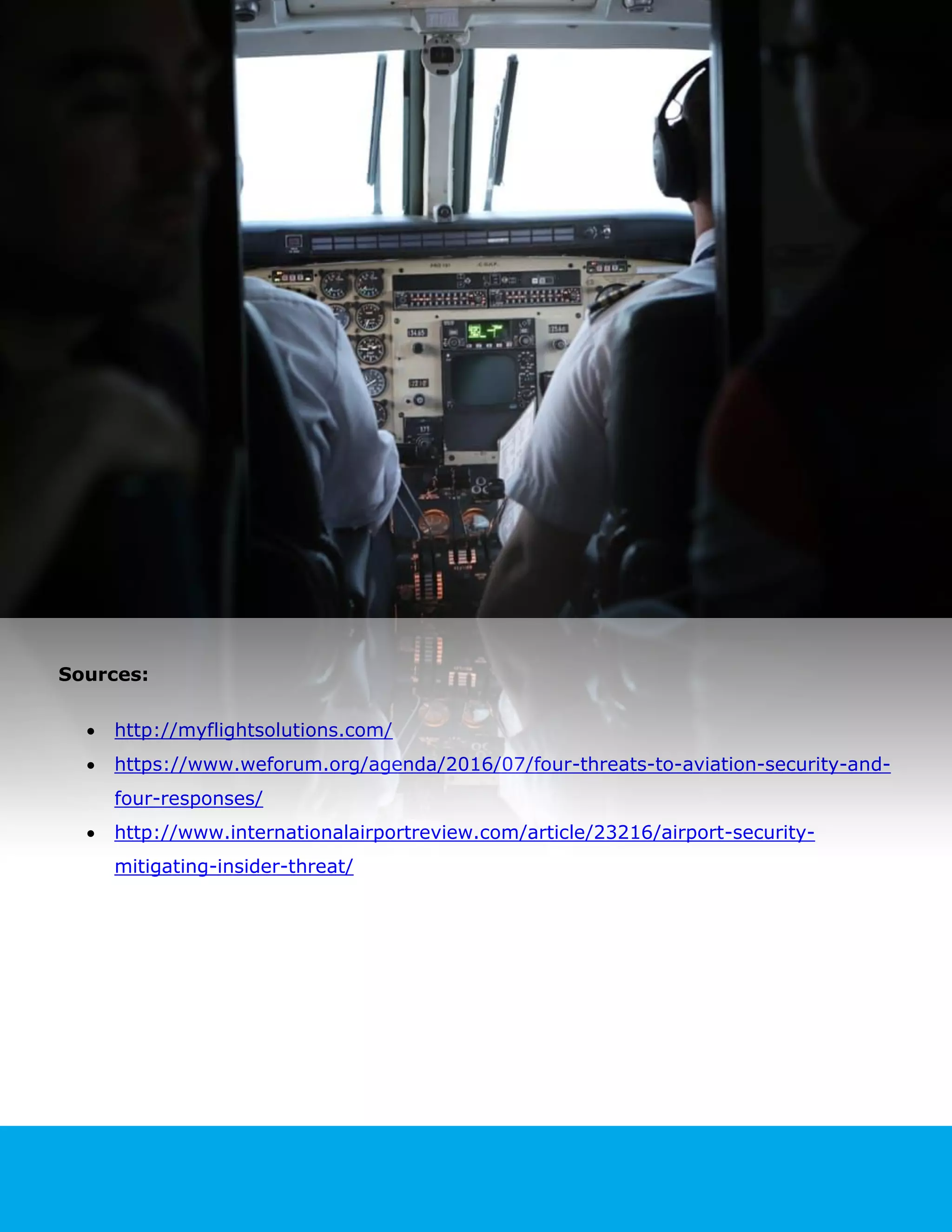 A Look at the Emerging Security Threats to the Aviation Industry | PDF