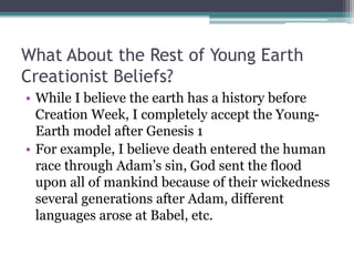 A look at the three main creation models | PPTX | Christianity ...