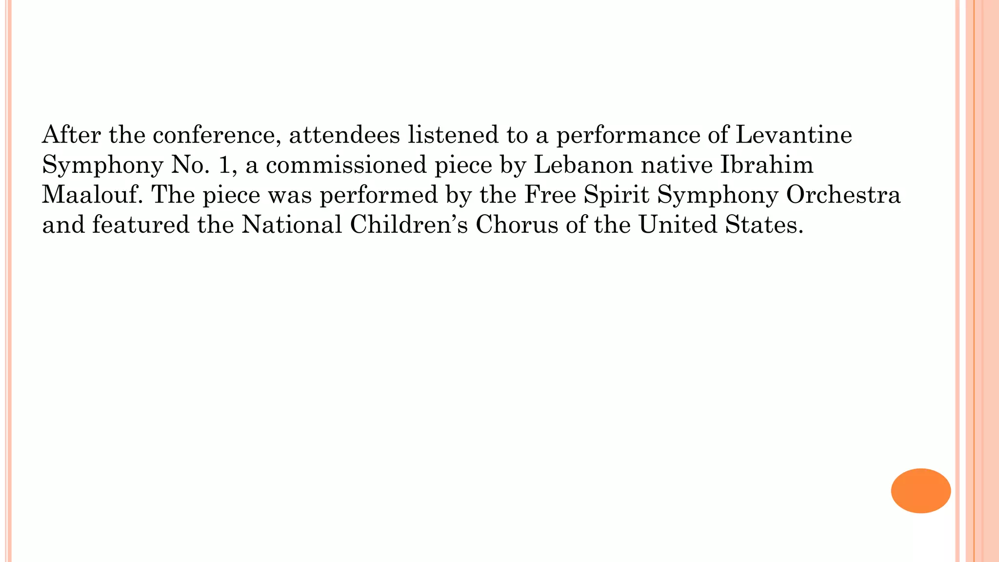 A Look Back at the New Levant Initiative's Inaugural Conference | PPTX