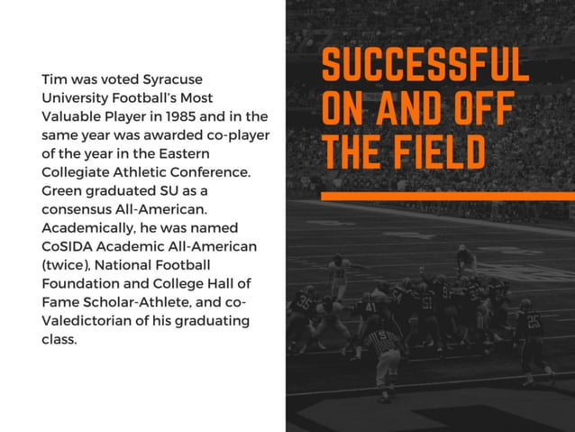 A Look Back: Tim Green Inducted Into The College Football Hall of Fame ...