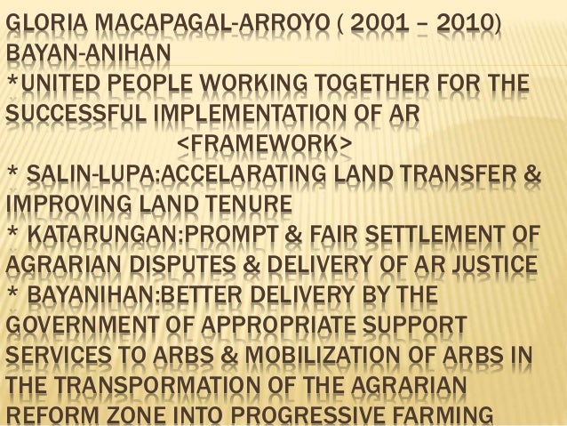A looked back to the history of Land Reform in the Philippines