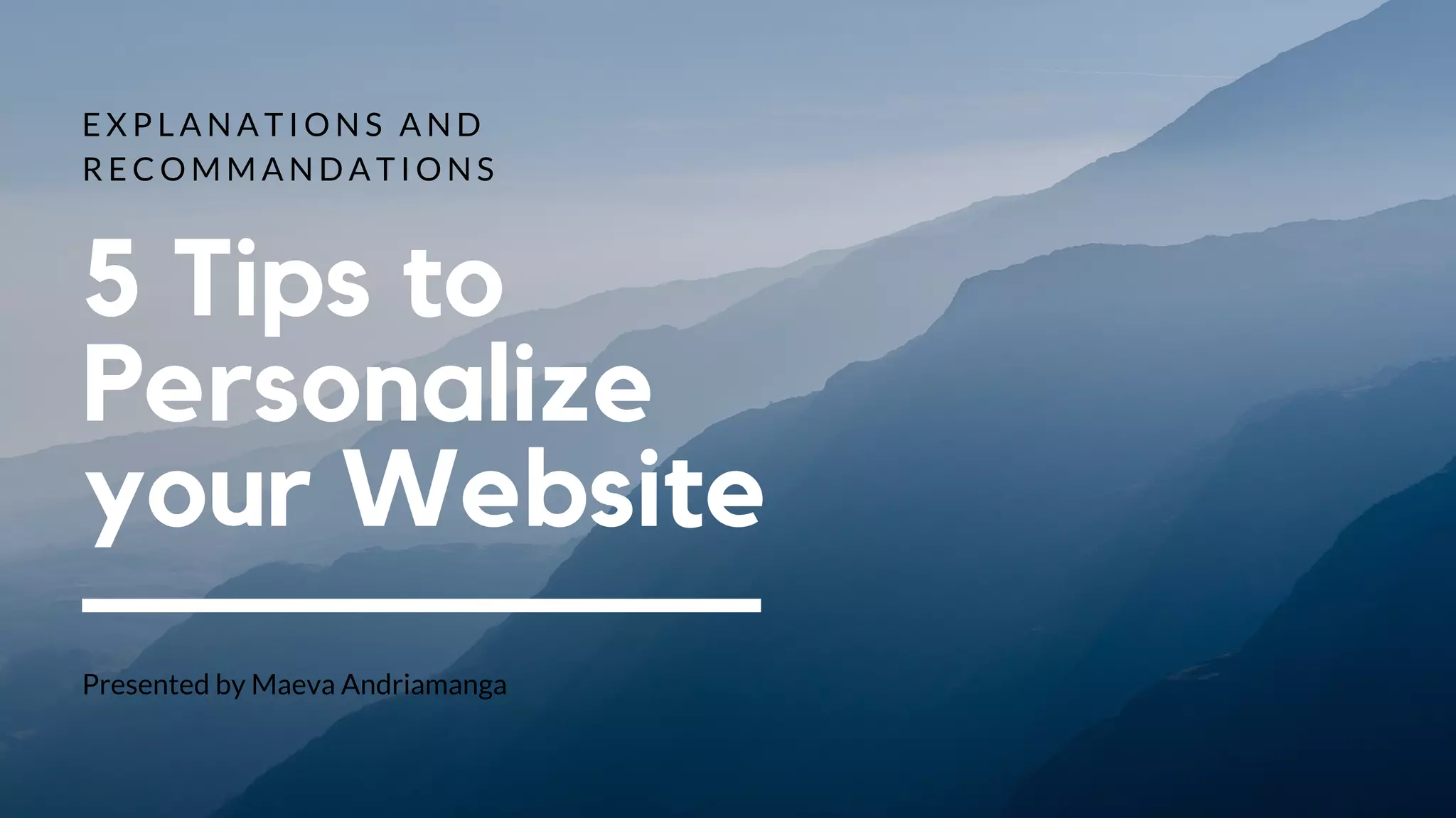 Website Personalization | PPT