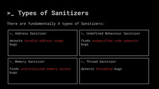 A look into the sanitizer family (ASAN & UBSAN) by Akul Pillai | PDF