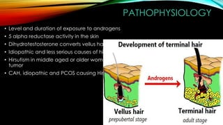 pharmacotherapy of alopecia & hirsutism | PPTX