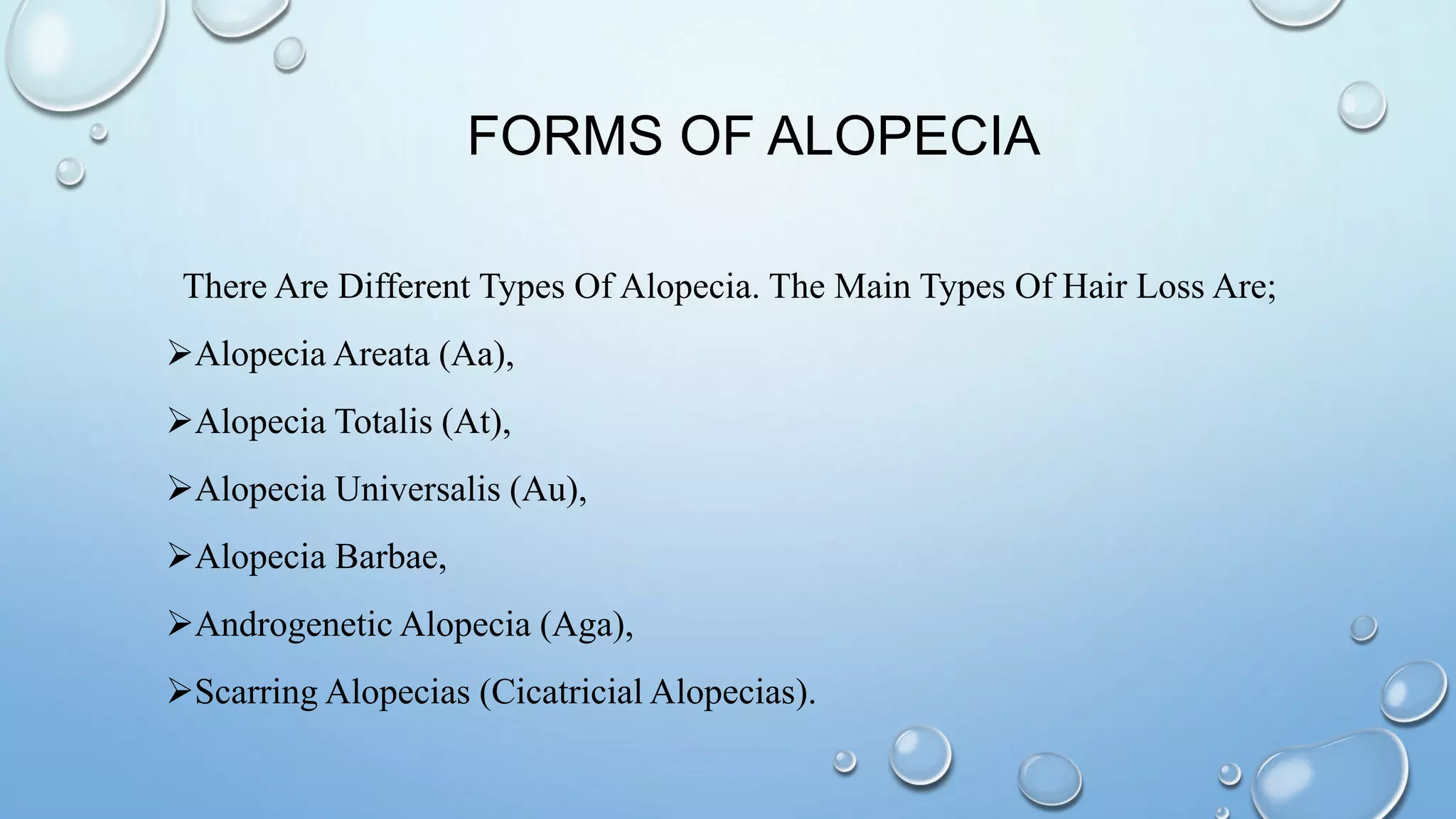 Alopecia dermatology | PPTX
