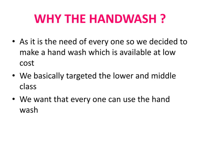 Alorganic handwash | PPT