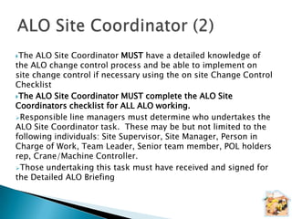 Alo site coordinator | PPTX