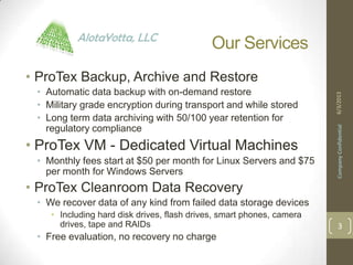 Alota yotta products and services | PPTX