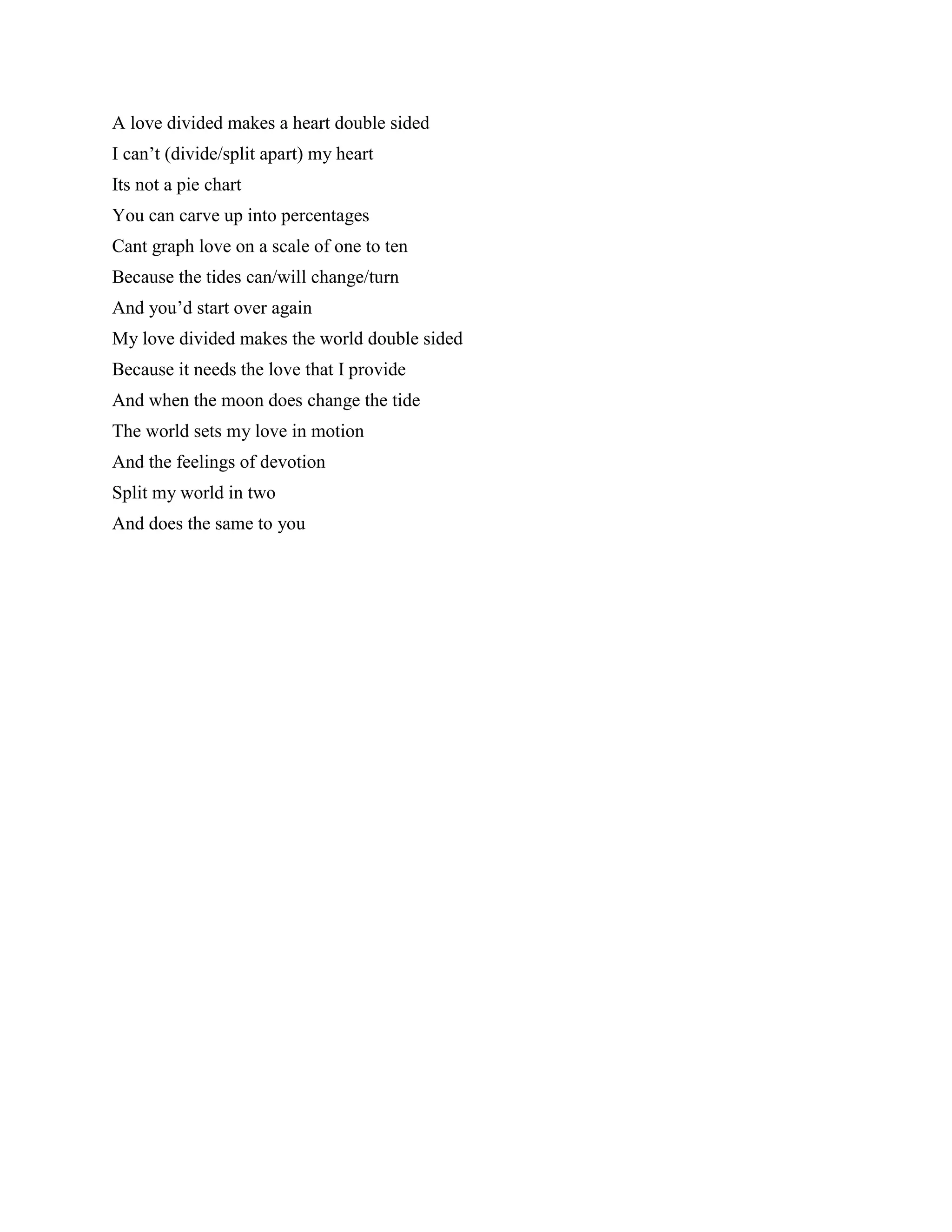 A Love Divided | DOCX