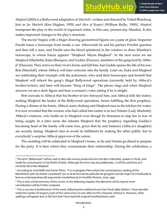 A Loving Redemption Of Lady Macbeth Nimmi In Vishal Bhardwaj S Maqbool | PDF