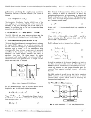 A low complexity partial transmit sequence scheme for better papr reduction in ofdm systems | PDF