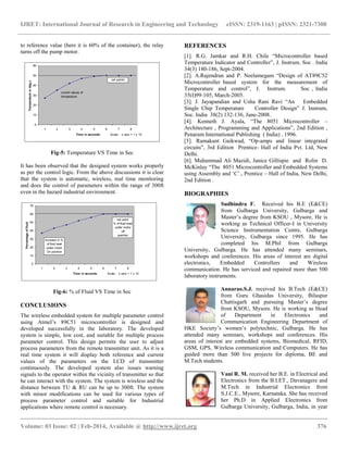 A low cost short range wireless embedded system for multiple parameter control | PDF