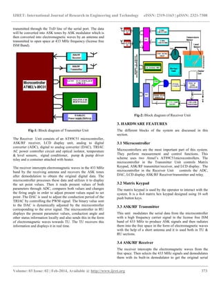 A low cost short range wireless embedded system for multiple parameter ...