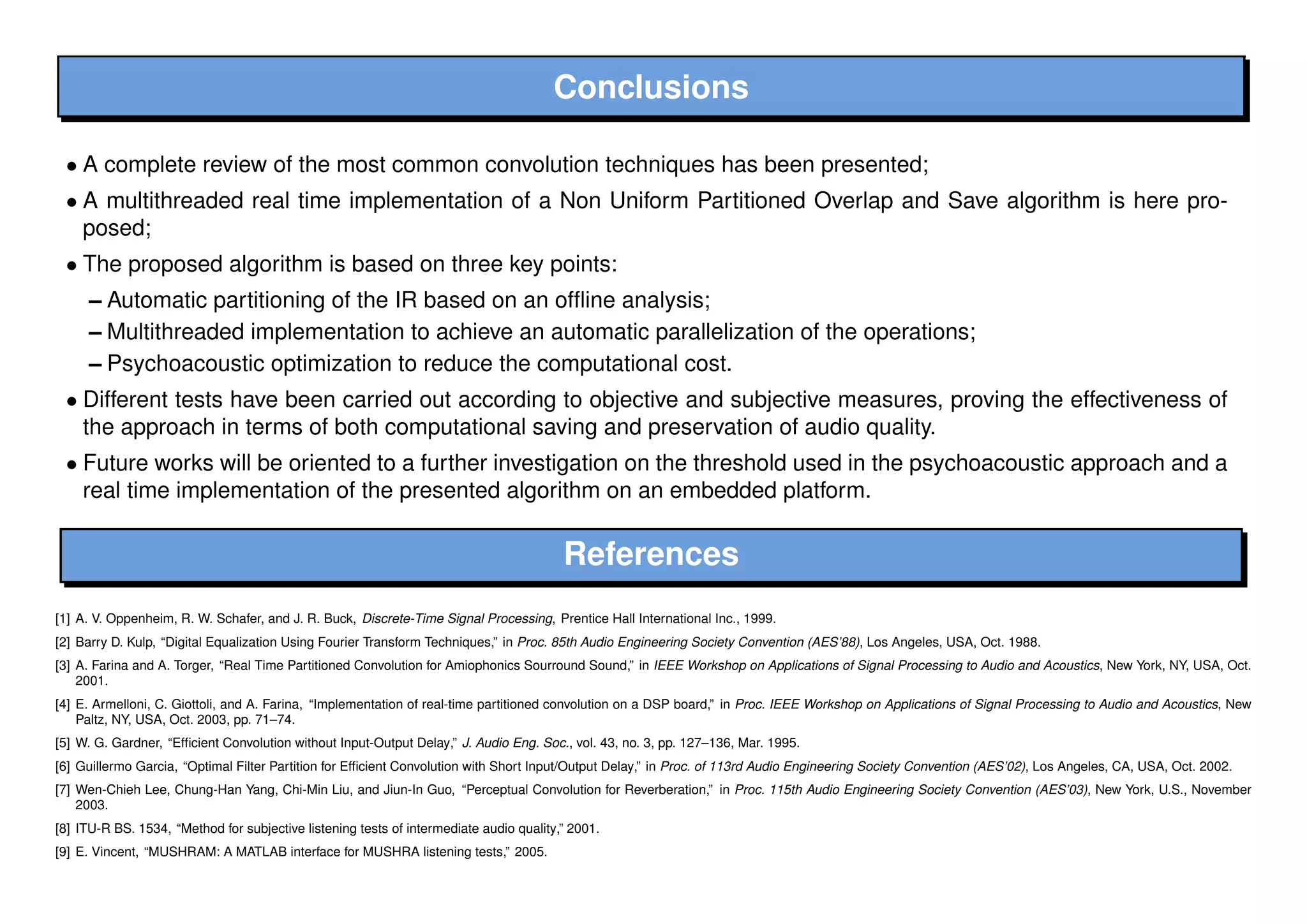 A Low Latency Implementation Of A Non Uniform Partitioned Overlap And Save Algorithm For Real