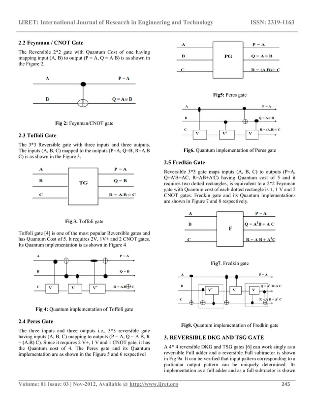A low power adder using reversible logic gates | PDF