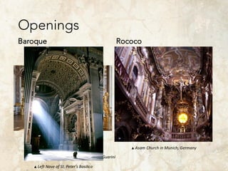 Comparative Analysis of Baroque and Rococco Architecture | PDF