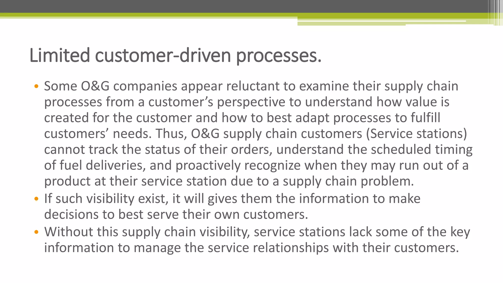 Customer-Focused and Process-Centric Supply Chain in Oil & Gas Industry ...