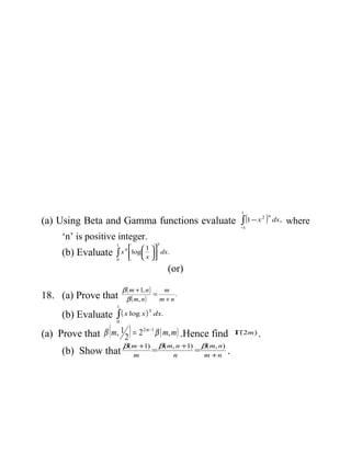Gamma & Beta functions | DOC