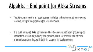 Alpakka - Connecting Kafka and ElasticSearch to Akka Streams | PPTX