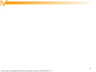 Alpaydin - Chapter 2 | PPT