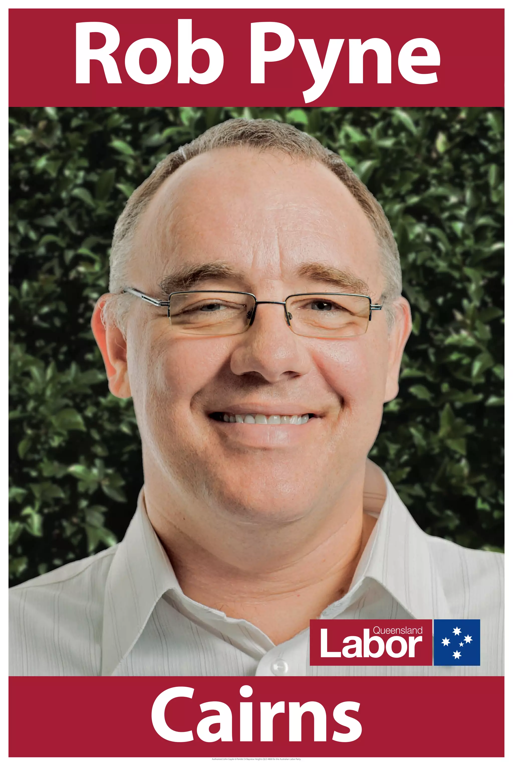 Rob Pyne ALP corflute 2014 | PDF