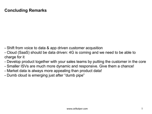 Telecom Cloud Services Predictions | PPT