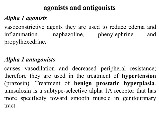 Alpha 1 adrenergic receptor | PPTX | Endocrine and Metabolic Diseases ...