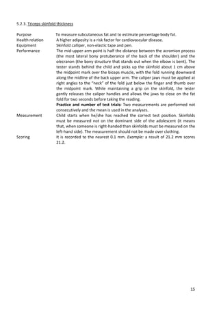 Alpha fitness test manual for children-adolescents | PDF