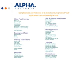 Alpha Five Version 8 - Rapid tool to build Web & Desktop DB ...