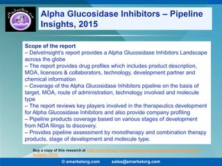 Alpha Glucosidase Inhibitors in-depth investigation of pipeline assets ...