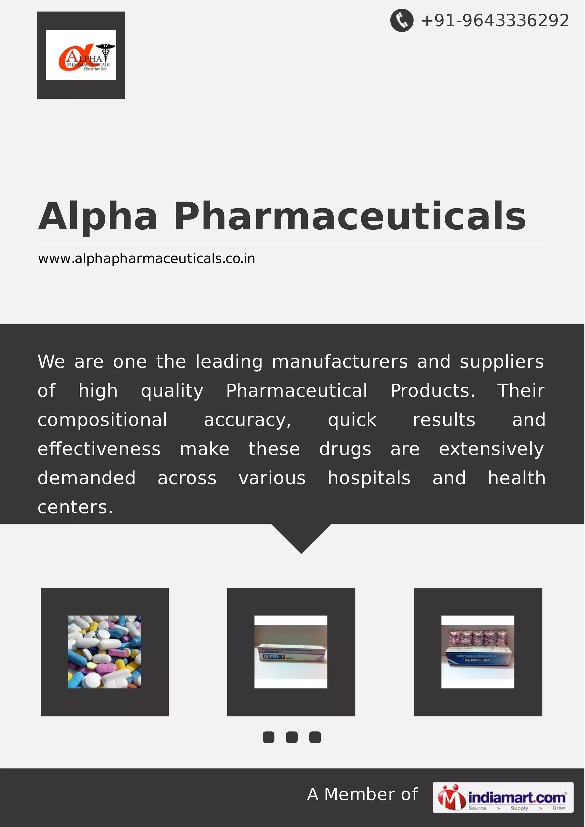 Alpha pharmaceuticals | PDF