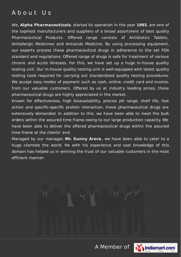 Alpha pharmaceuticals | PDF