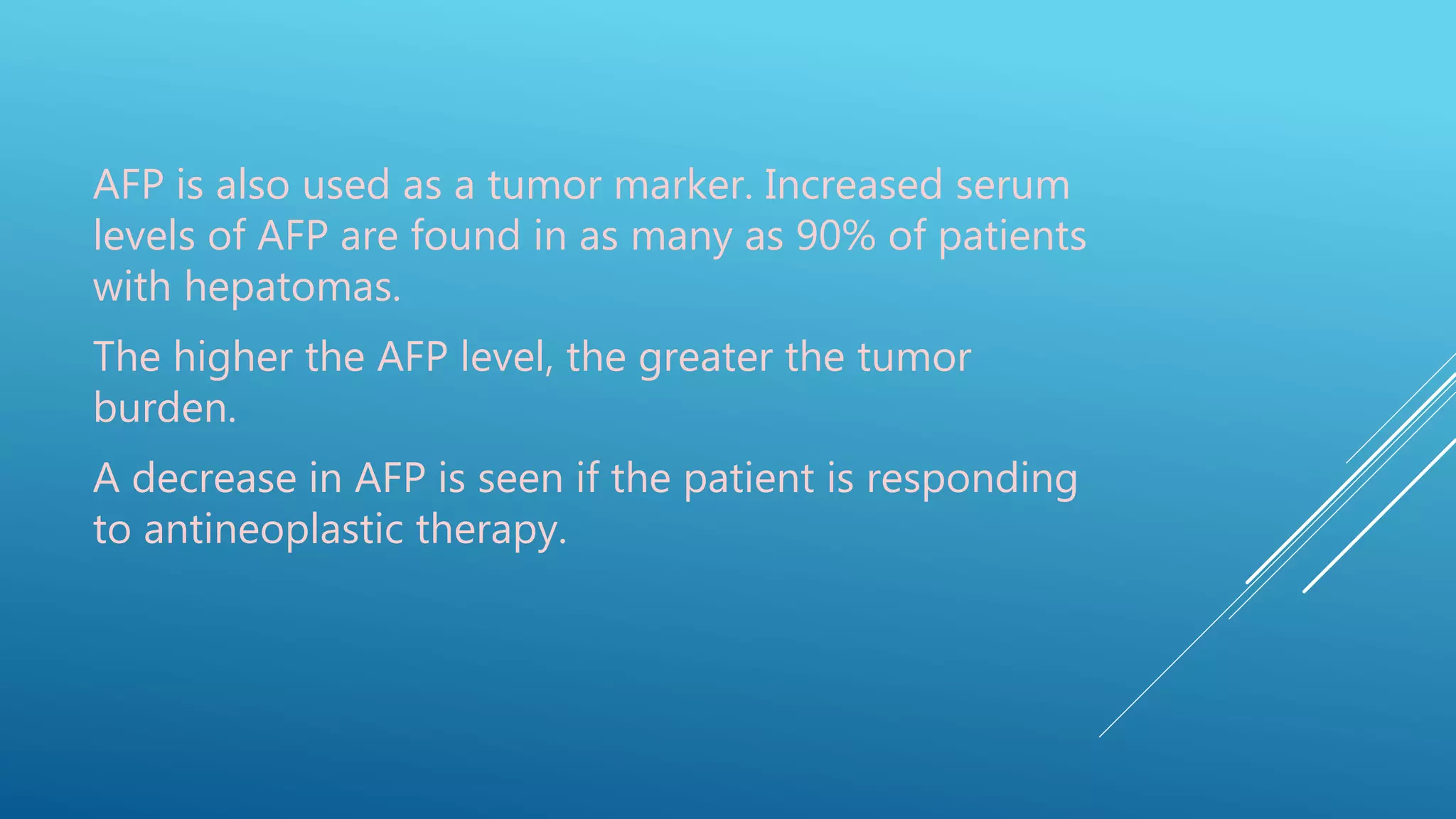 Alpha1 fetoprotein tumor marker | PPTX
