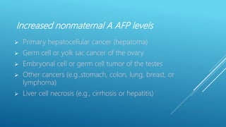 Alpha1 fetoprotein tumor marker | PPTX