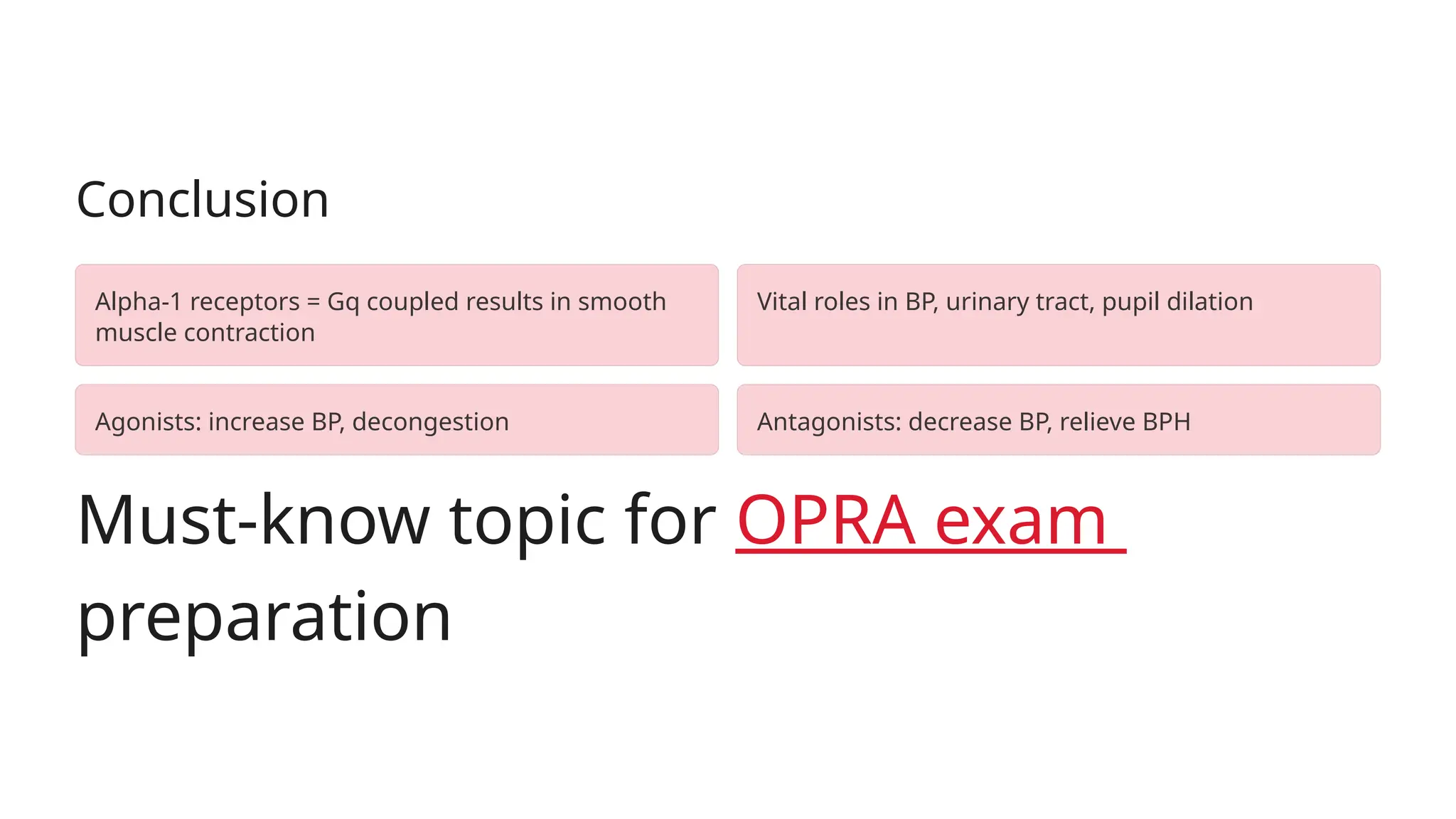 Alpha 1 Adrenoreceptors OPRA Exam Preparation.pptx