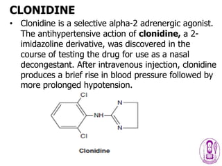 Alpha 2 receptor agonist .pptx | Heart and Cardiovascular Diseases ...