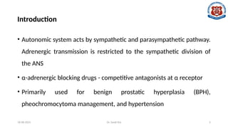Alpha adrenergic blockers drugs ppt.pptx