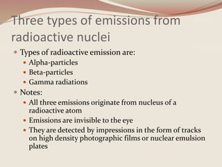 Alpha and Beta Particles and Gamma Radiation.pptx