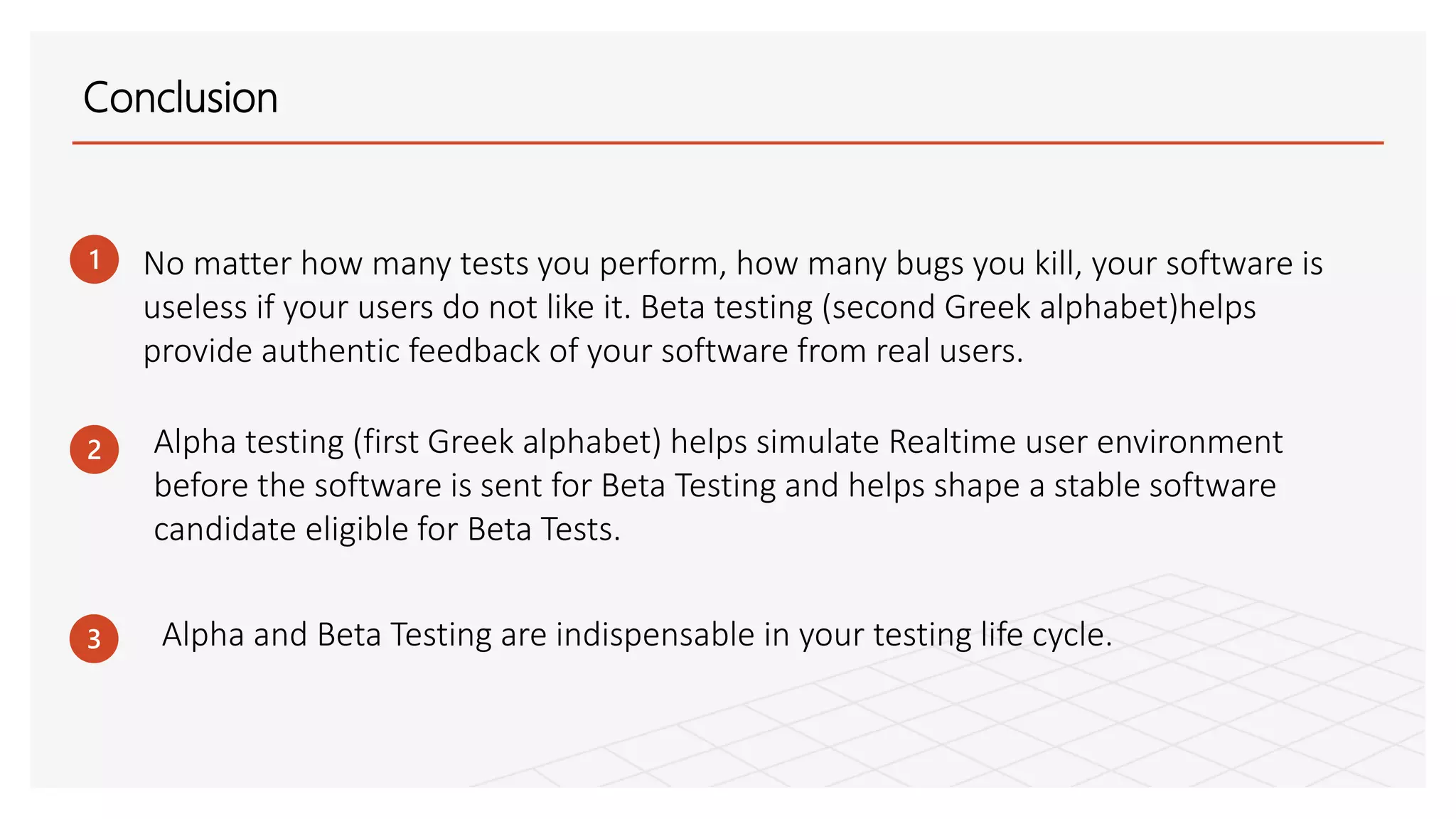 Alpha and beta testing | PPTX