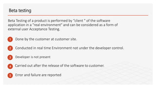 Alpha and beta testing | PPTX
