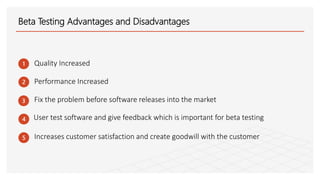 Alpha and beta testing | PPTX