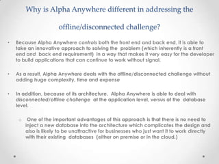 Alpha Anywhere - For Building Enterprise-class Mobile and Web apps Fast ...