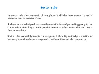 Alpha axial haloketone rule and octant rule | PPTX