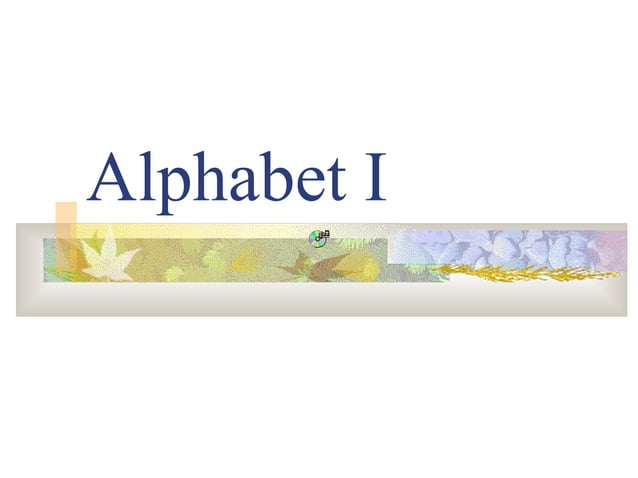 Alphabet | PPT